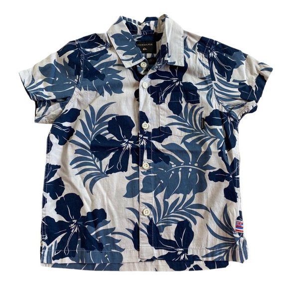 Quiksilver | Shirts & Tops | Quiksilver Boys Aloha Shirt Size 4 | Poshmark